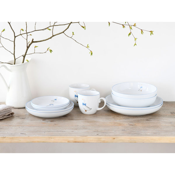 Creatable 10-tlg. Geschirrset aus Porzellan für 2 Personen | Wayfair.de